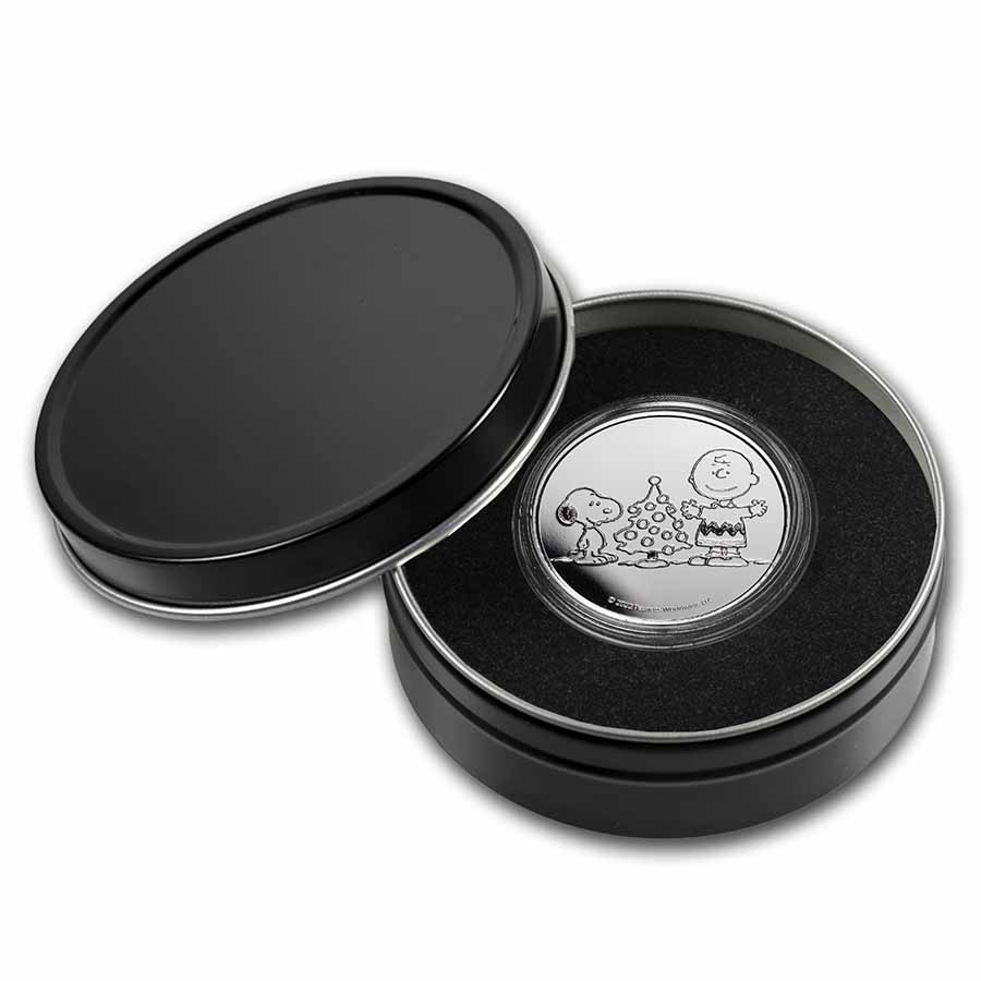 APMEX - Peanuts® Charlie Brown & Snoopy Christmas 1 oz Silver Proof