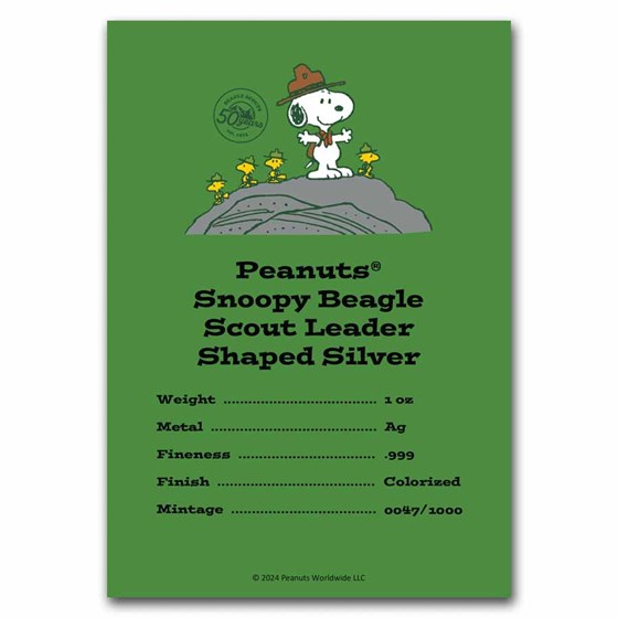 Buy Peanuts 1 oz Silver Snoopy Scout Leader Shaped | APMEX
