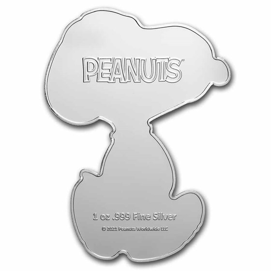 Buy Peanuts® Colorized Snoopy Shaped 1 oz Silver | APMEX