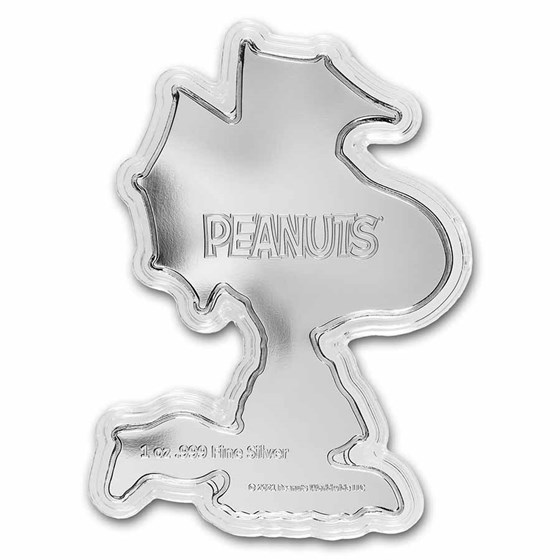 Buy Peanuts® Colorized Woodstock Shaped 1 oz Silver | APMEX