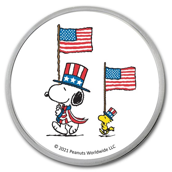 Buy Peanuts Patriotic Snoopy & Woodstock 1 oz Silver | APMEX