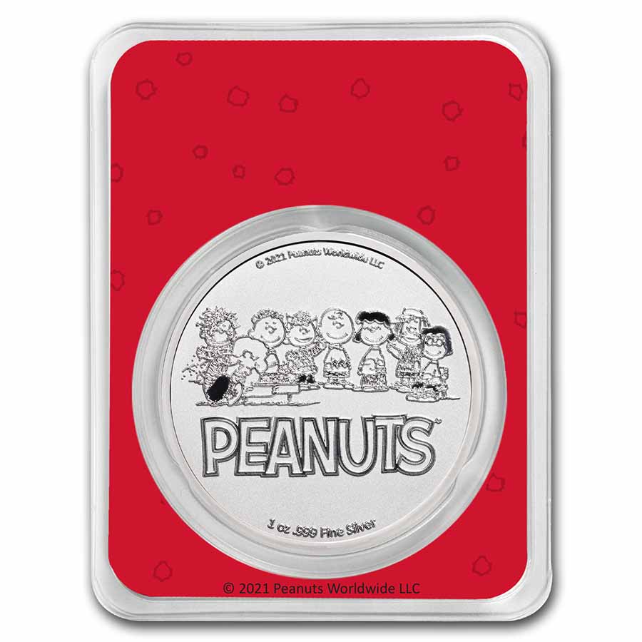 APMEX - Peanuts® Snoopy & Woodstock Christmas 1 oz Silver in TEP