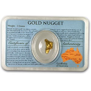 Buy Perth Mint 3 gram Gold Nugget (Sealed case, w/COA) | APMEX