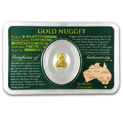 Buy Perth Mint 8 gram Gold Nugget (Sealed case, w/COA) | APMEX