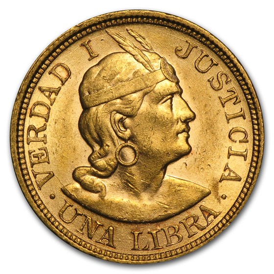 Buy Peru Gold 1 Libra AU (AGW .2354, Random) | APMEX