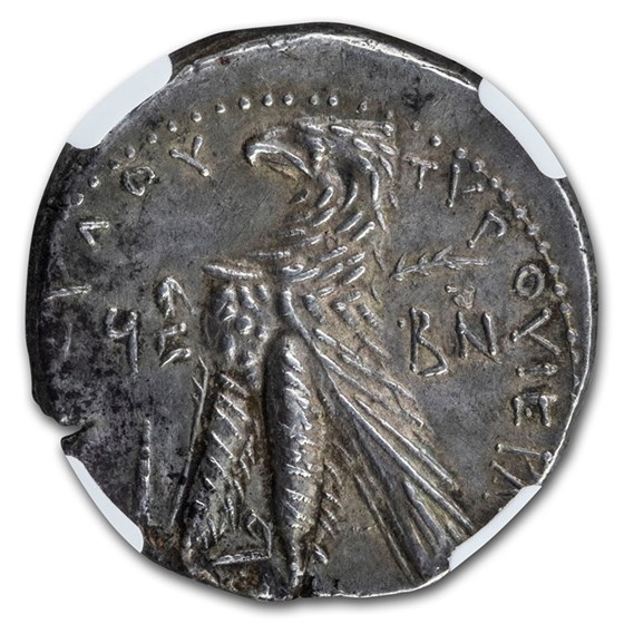 Buy Phoenicia Tyre Silver Shekel (126 BC -66 AD) AU NGC (31/0 BC) | APMEX