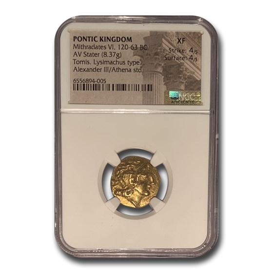 Buy Pontic Kingdom Gold Stater Mithradates VI (120-63 BC) XF NGC | APMEX