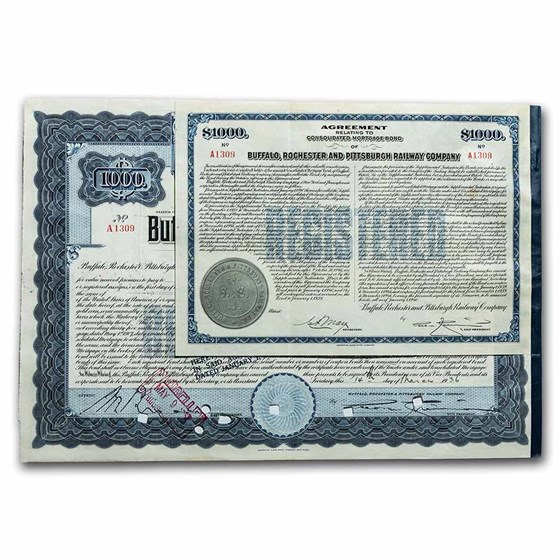 Buy Railroad Collection - 6 Different Bond Certificates | APMEX