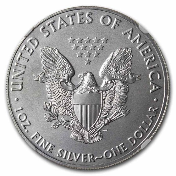 Buy American Silver Eagle MS-69 Obverse Struck Thru | APMEX