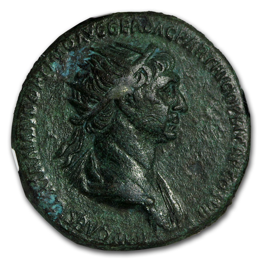 Buy Roman AE Dupondius Emperor Trajan (98-117 AD) Ch-VF NGC | APMEX