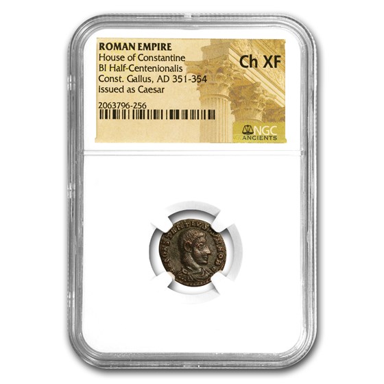Buy Roman AE2/3 Emperor Constantius Gallus (351-354 AD) Ch XF NGC | APMEX
