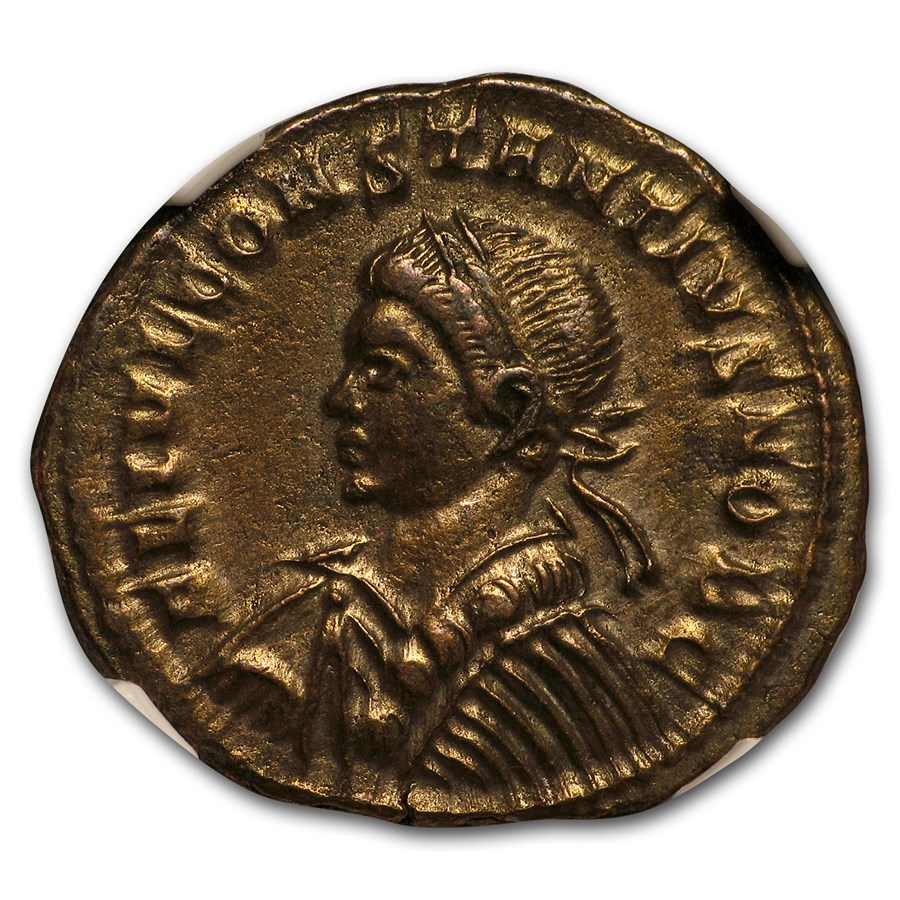 Buy 337-361 Roman AE3 Bi Nummus Constantius II AU NGC | APMEX