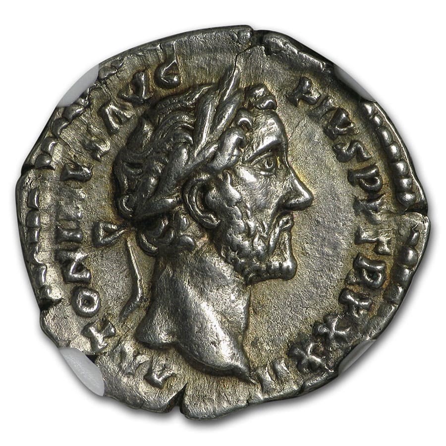 Buy Roman AR Denarius Anton Pius (138-161 AD) CH XF NGC | APMEX