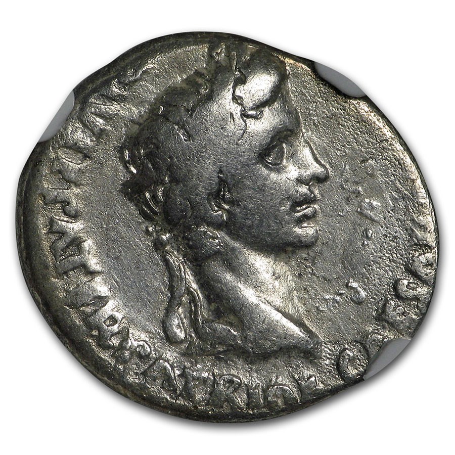 Buy Roman AR Denarius Emp Augustus (27 BC-14 AD) Fine NGC (RIC I 210 ...
