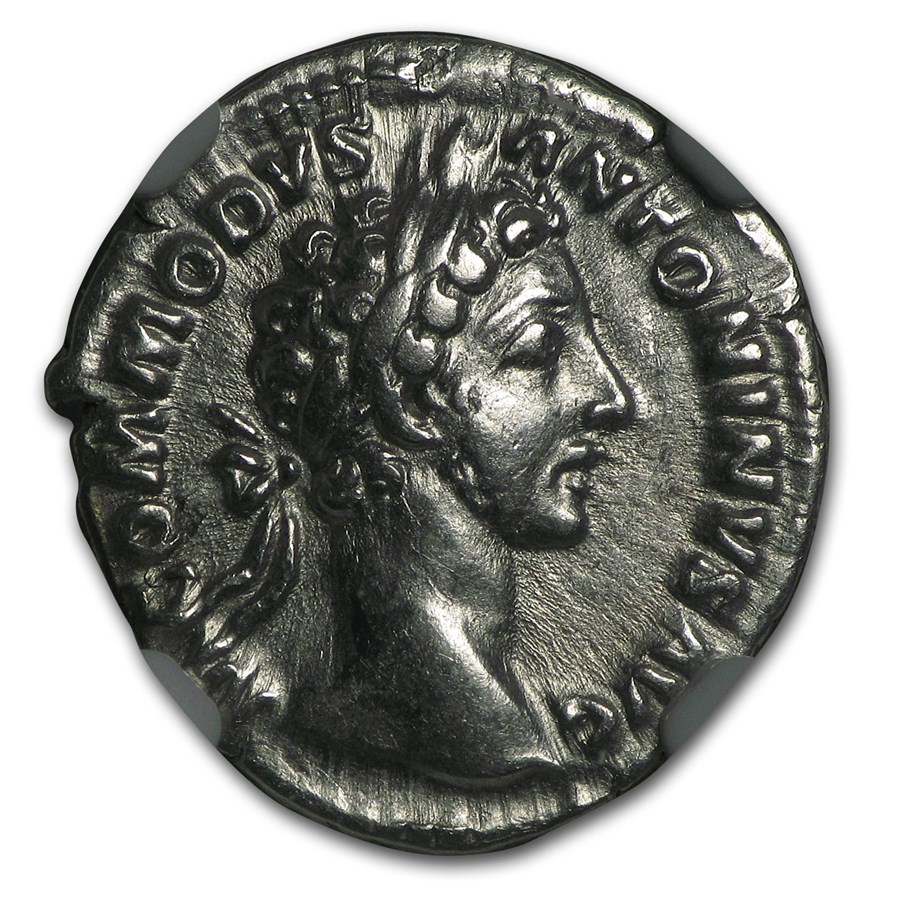 Buy Roman AR Denarius Emperor Commodus (177-192 AD) XF NGC (Vault) | APMEX