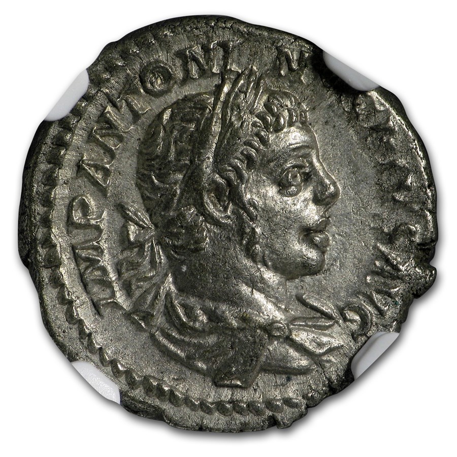 Buy Roman AR Denarius Emperor Elagabalus (218-222 AD) MS NGC | APMEX