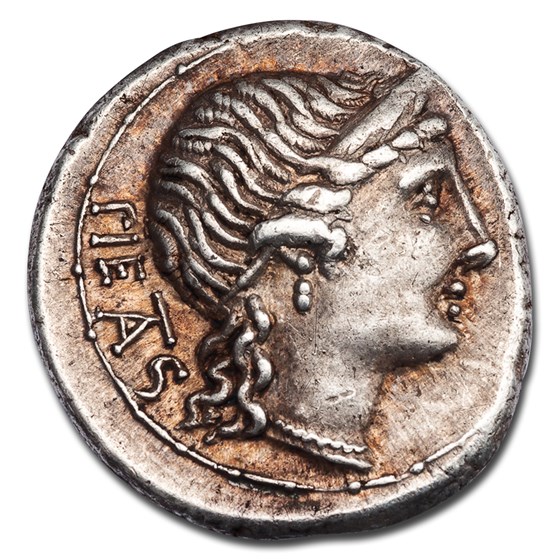 Buy Roman AR Denarius M. Herennius (108-107 BC) Ch XF NGC (Cr-308/1b ...