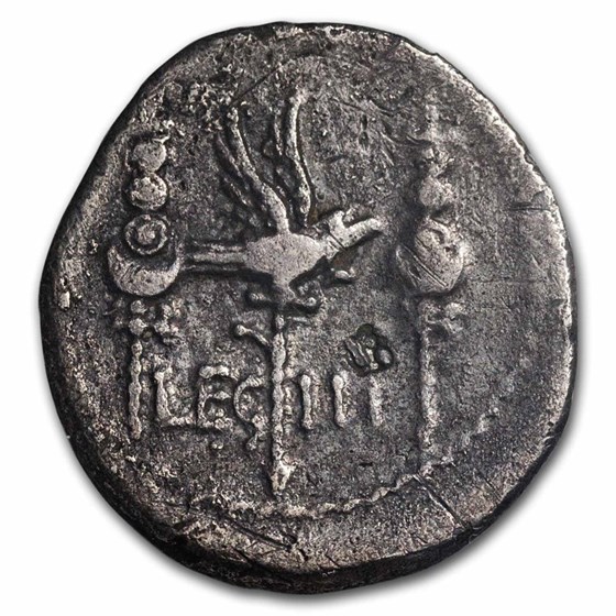 Buy Roman AR Denarius Marc Antony Legion III (30 BC) Ch Fine NGC | APMEX