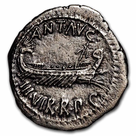 Buy 30 BC Roman Silver Denarius Marc Antony Ch Fine | APMEX