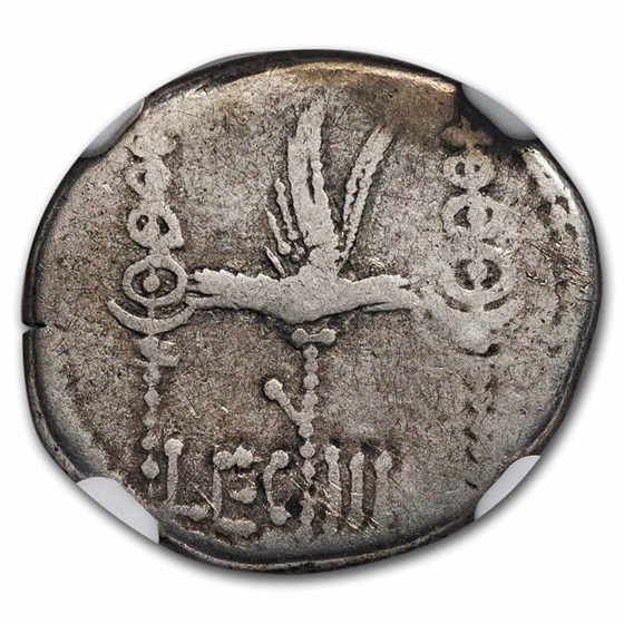 Buy Roman AR Denarius Marc Antony Legion III (30 BC) VG NGC | APMEX
