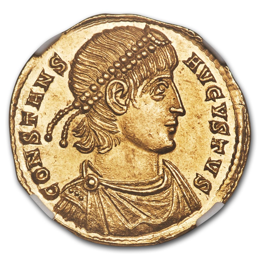 Buy Roman AV Solidus Constantius II (337-361 AD) MS NGC (RIC VIII 15 ...