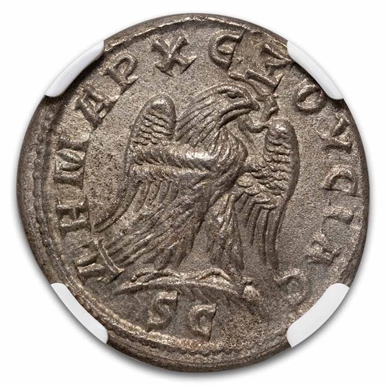Roman BI Tetradrachm Emperor Trajan Decius (249-251 AD) XF NGC