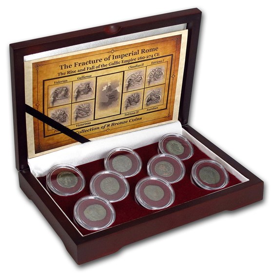 Buy Roman Bronze 8-Coin Collection Rise and Fall of the Gallic Empire ...
