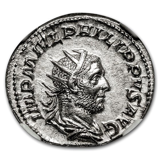Buy Roman Double Denarius Emperor Phillip I (244-249 AD) MS NGC | APMEX