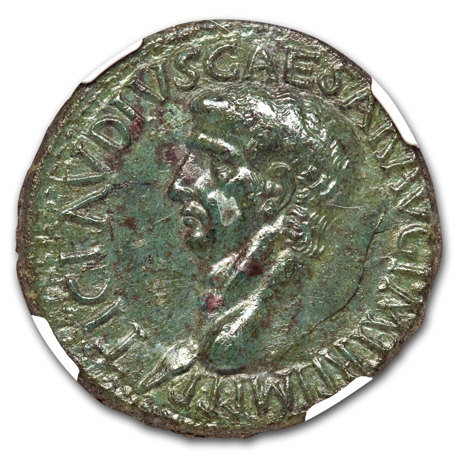 Buy Roman Empire AE Dupondius Emperor Claudius (41-54 AD) Ch AU NGC | APMEX