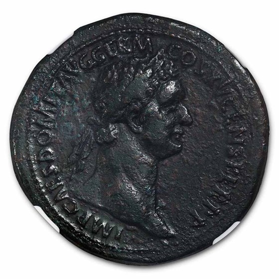 Buy Roman Empire AE Sestertius Domitian 81-96 AD Ch VF NGC RIC II 751 ...