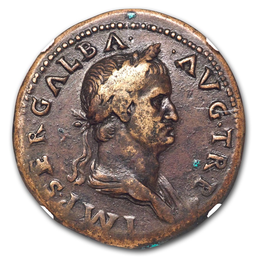 Buy Roman Empire AE Sestertius Emperor Galba (68-69 AD) VF NGC | APMEX