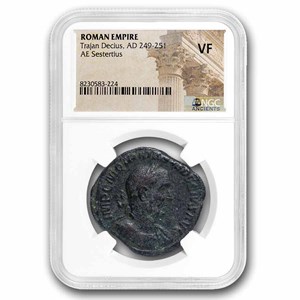 Buy 249-251 Roman AE Sestertius Trajan Decius VF NGC | APMEX