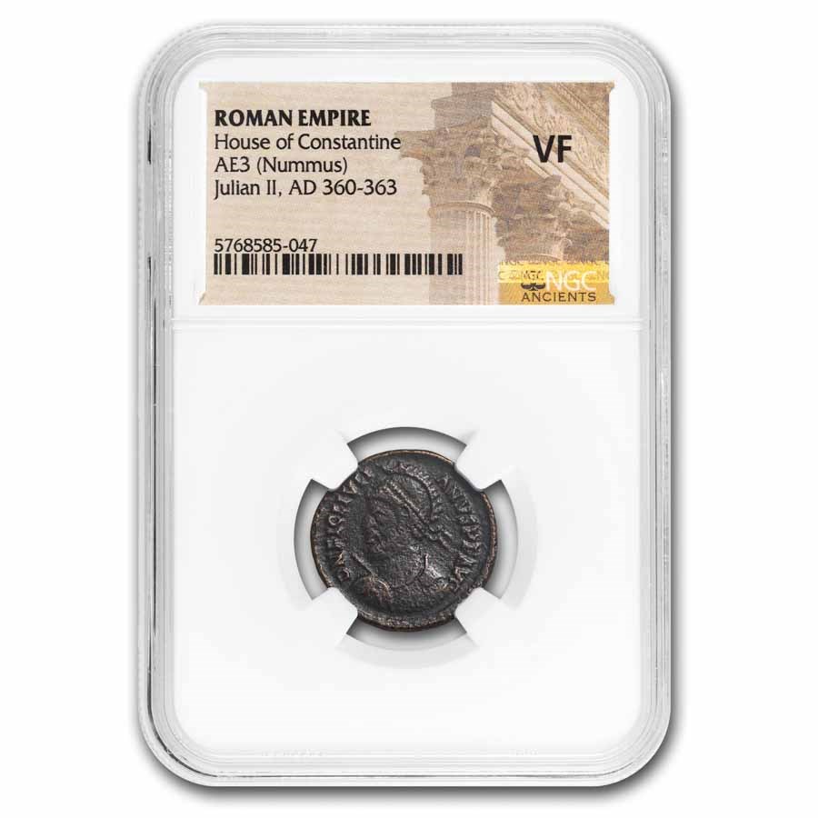 Buy 360-63 Roman AE3 Nummus Julian II VF | APMEX