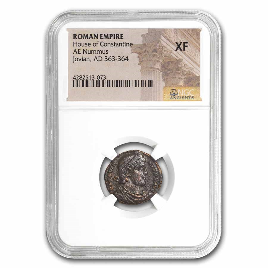 Roman Empire AE3 Nummus (363-364 AD) Jovian XF NGC