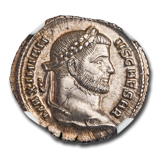 Buy Roman Empire AR Argenteus Emperor Galerius (305-311 AD) MS* NGC | APMEX