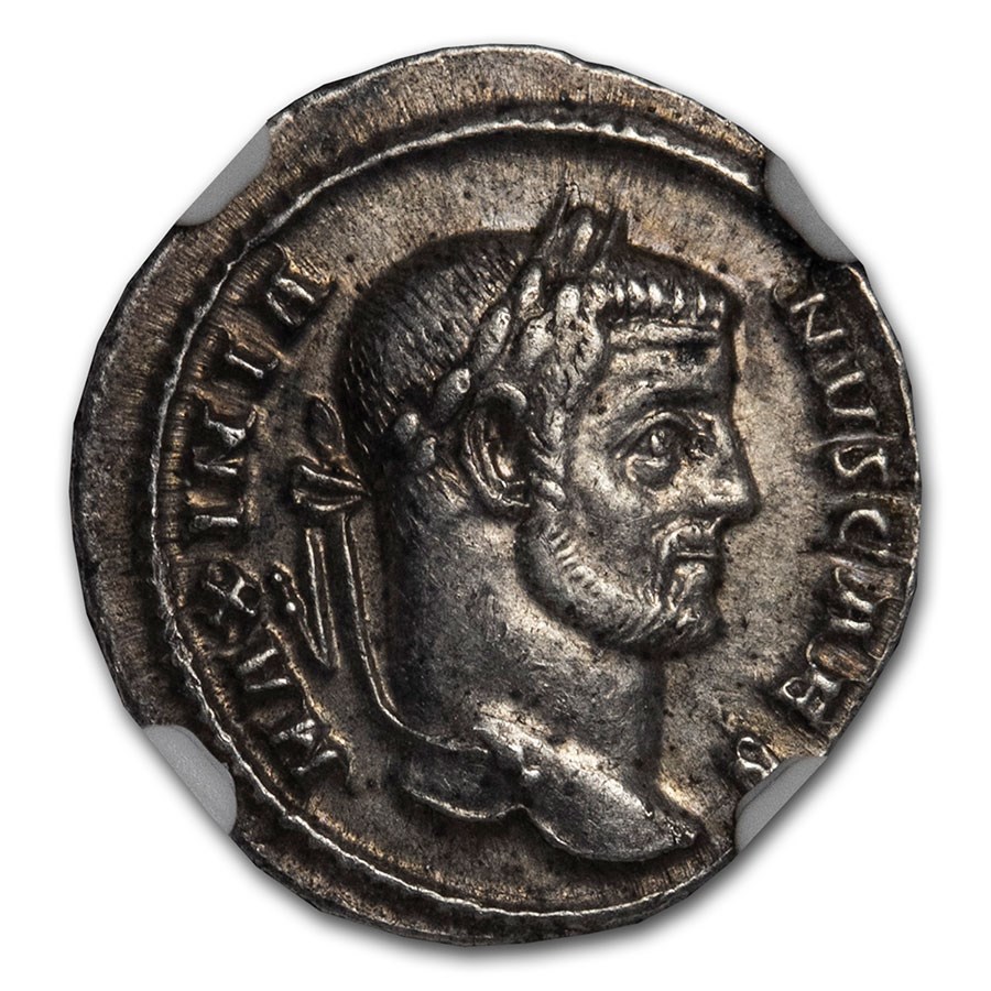 Buy Roman Empire AR Argenteus Galerius 305-311 AD Ch XF NGC | APMEX