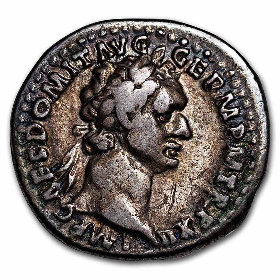 Buy Roman Empire AR Denarius Domitian 81-96 AD VF RIC II 741 | APMEX