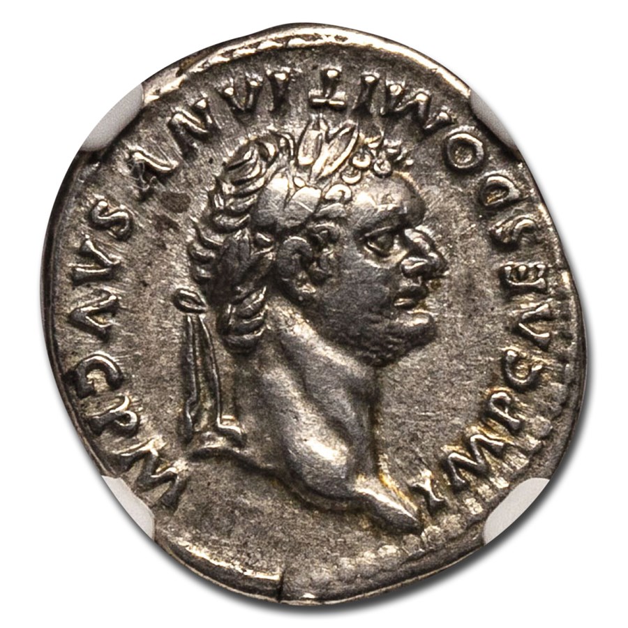 Buy Roman Empire AR Denarius Domitian (81-96 AD) XF NGC (RIC 17) | APMEX