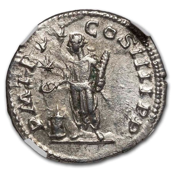 Buy Roman Empire AR Denarius Elagabalus AU NGC (RIC IV 146) | APMEX