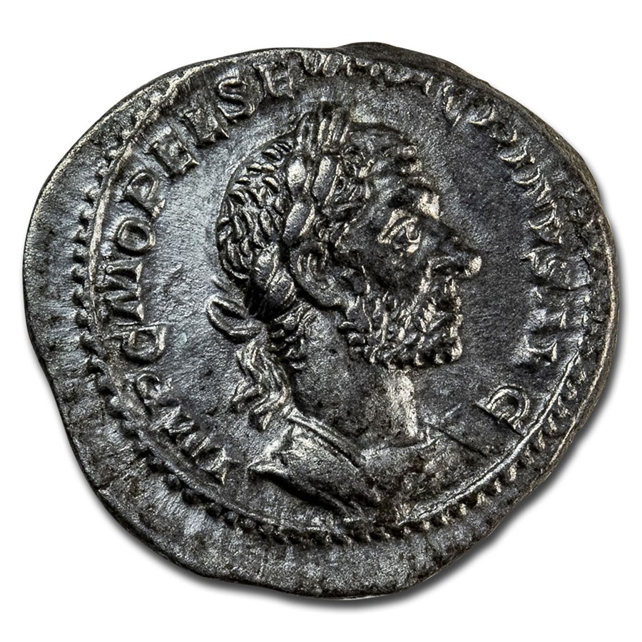 Buy Roman Empire AR Denarius Emp Macrinus 217 AD Ch AU (RIC IV 85) | APMEX