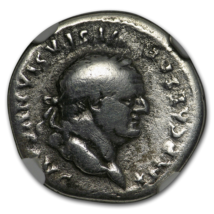 Roman Empire AR Denarius Emperor Vespasian (69-79 AD) VG NGC Coin For ...