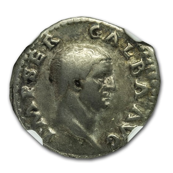 Buy Roman Empire AR Denarius Galba (68-69 AD) Ch Fine NGC (RIC 167) | APMEX