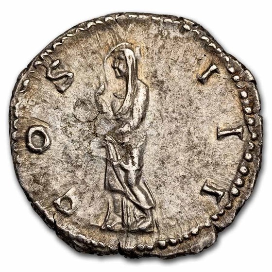 Roman Empire AR Denarius Hadrian 117-38 AD AU (RIC II 846)