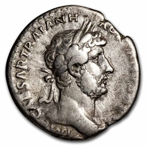 Buy Roman Empire AR Denarius Hadrian (117-38 AD) XF (Random Coin) | APMEX