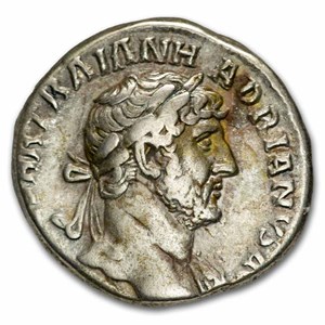 Buy 119-122 AD Roman Silver Denarius Hadrian VF | APMEX
