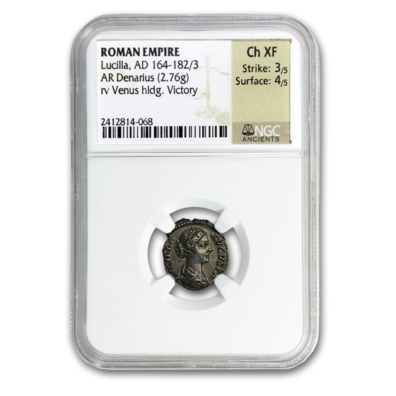 Buy Roman Empire AR Denarius Lucilla (164-182/3 AD) Ch XF NGC | APMEX
