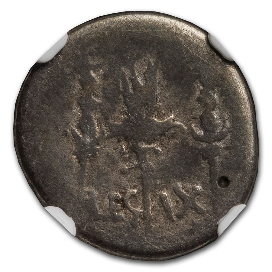 Buy Roman Empire AR Denarius Marc Antony Legion IX (30 BC) VG NGC | APMEX