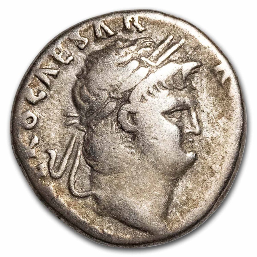 Buy 66-67 AD Roman Empire AR Denarius Nero VF | APMEX