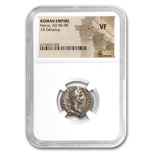 Buy 96-98 AD Roman Empire Silver Denarius VF NGC | APMEX