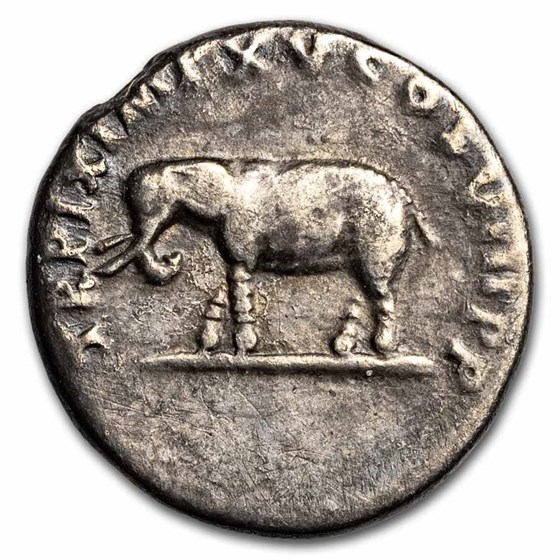 Roman Empire AR Denarius Titus (79-81 AD) VF RIC II 22a